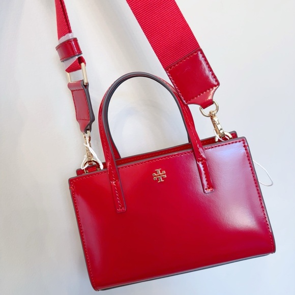 Tory Burch | Bags | Nwt Tory Burch Blake Patent Mini Tote 6418 Lipstick ...